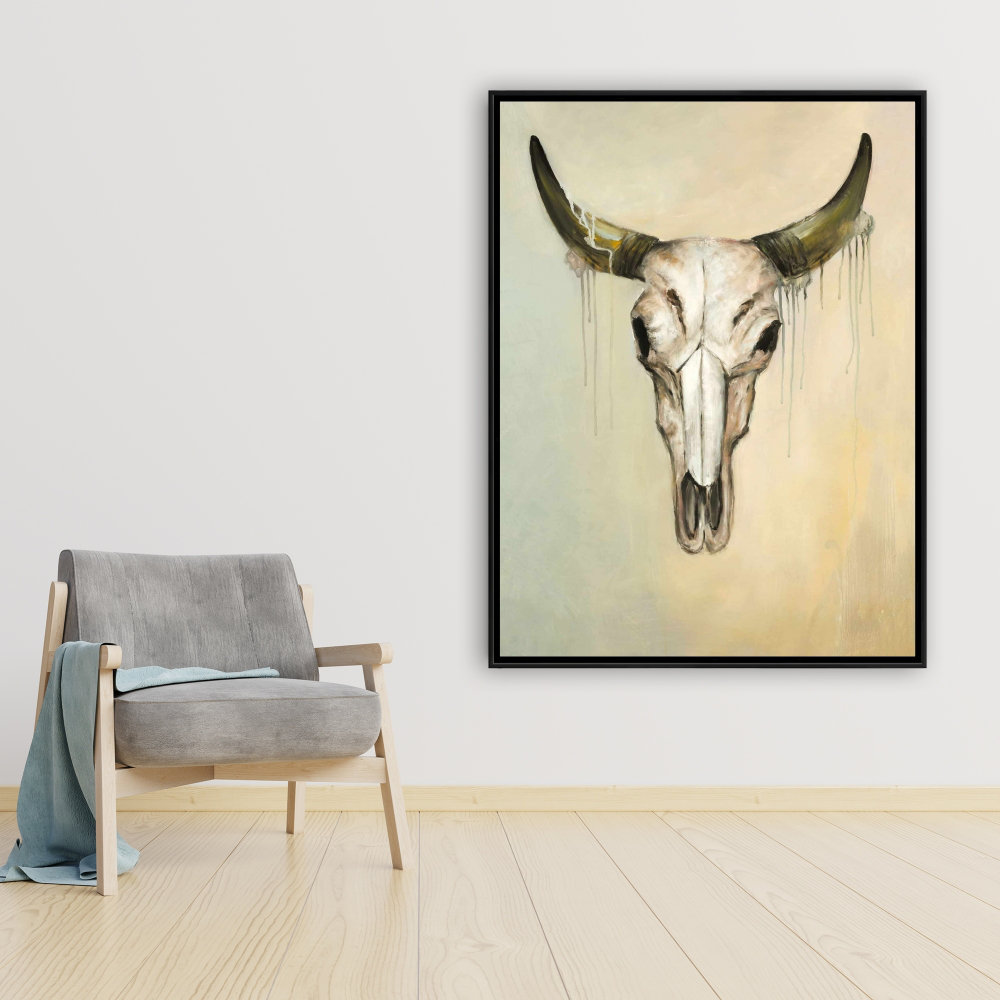 Begin Edition International Inc. " Color Fading Bull Skull " on | Wayfair